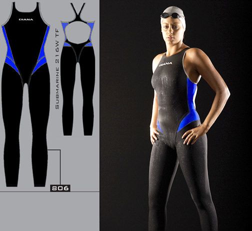 Open back long suit; Submarine Competition Suits from DIANA