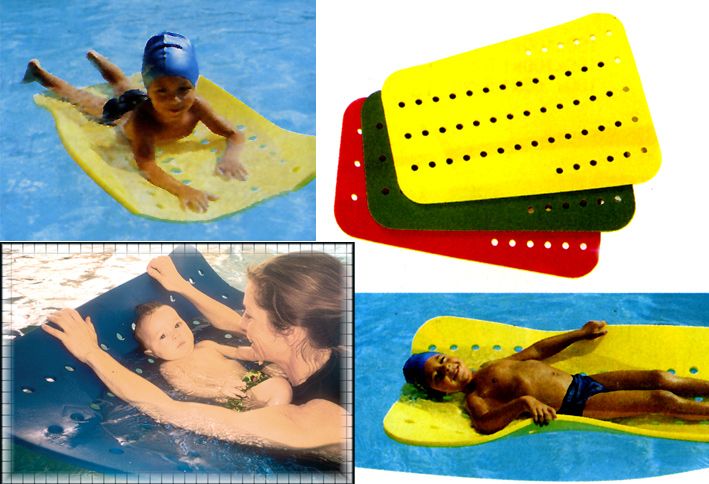 Colchoneta de natación perforada para bebés et niños