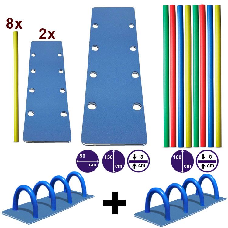 8x flexibeam and 2x floating mat