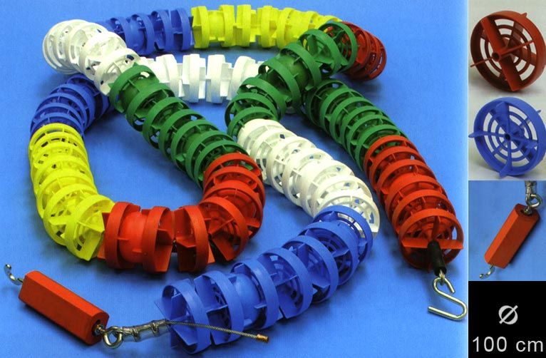 Swimming racing lane MAKS wave stopper 100 mm - 33,33 m