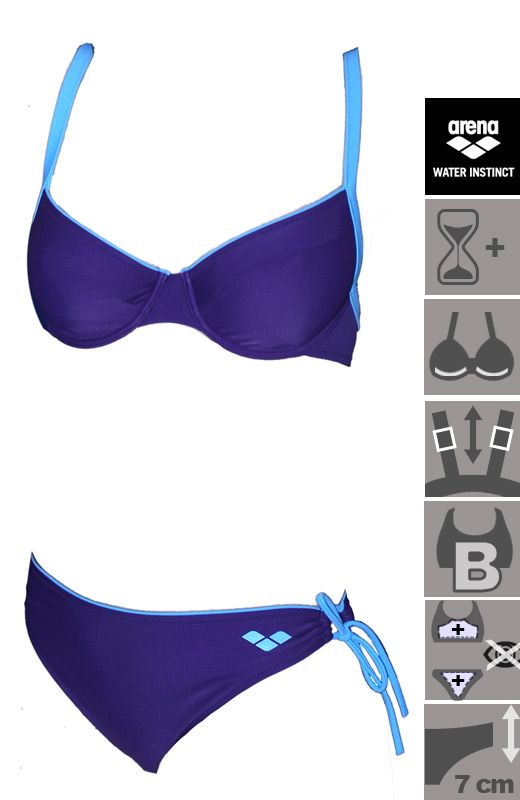 Cups B wired bikini
