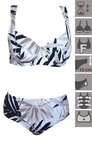 Cups F wired bikini