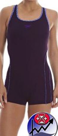 Speedo Badeanzug mit Bein chlorresistent Endurance+