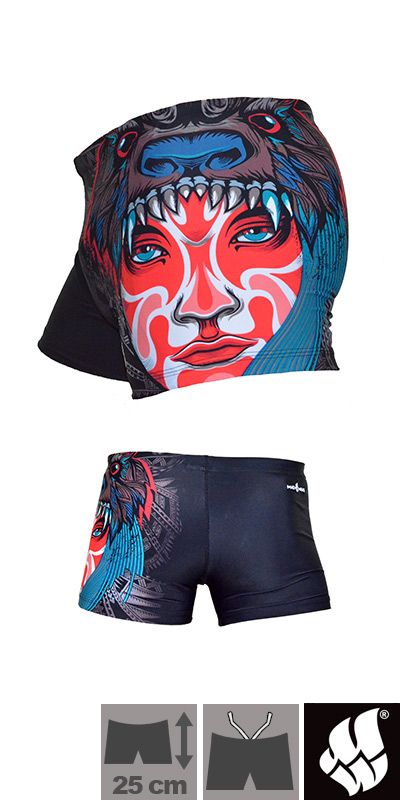 Swimming trunks boxer men Mad Wave Club Tribe