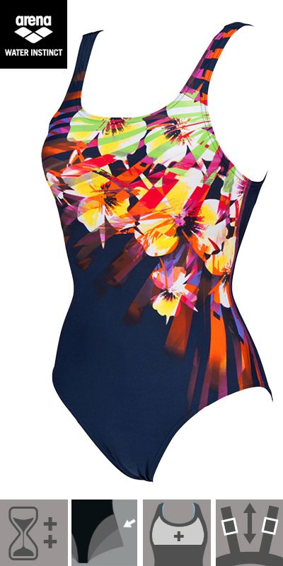 Damen Badeanzug Waterfeel Xlife Flor One Piece