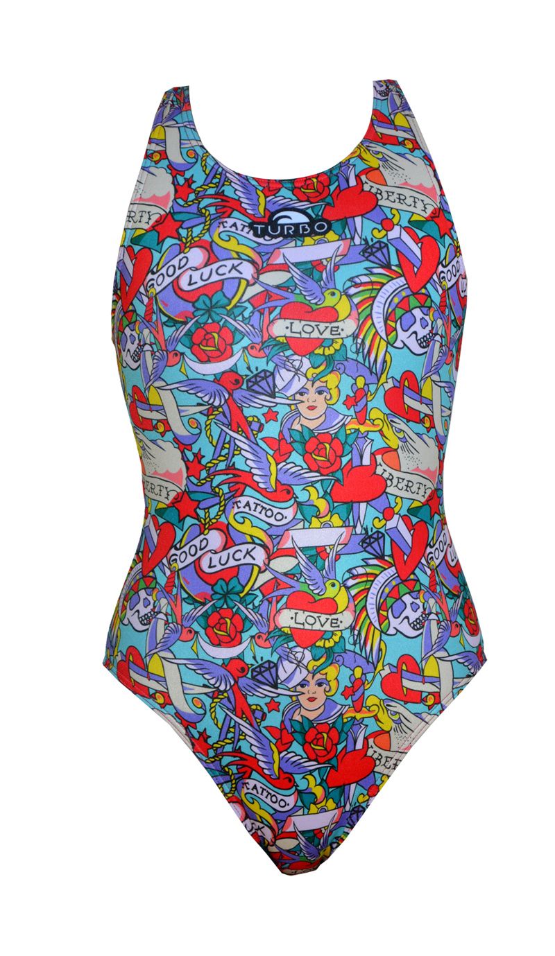 Turbo Swimsuit Women Tattoo
