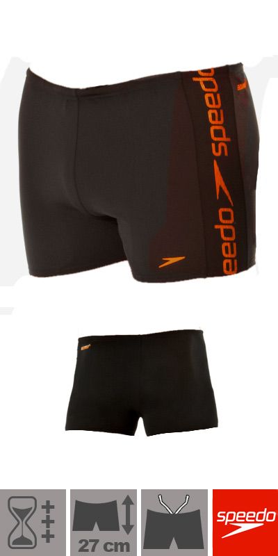Speedo boxer swim trunks