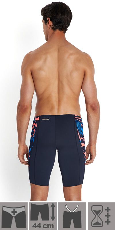 Speedo lange Badehose Herren Jammer Allover V Panel