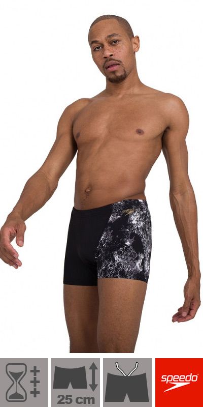 Speedo boxer swimming trunks - Allover V-Cut Aquashort for men