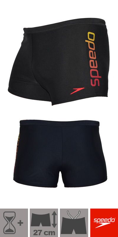 Speedo boxer swim trunks