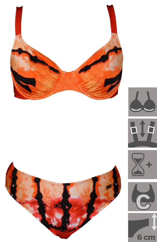 Barbara wired bikini cups C