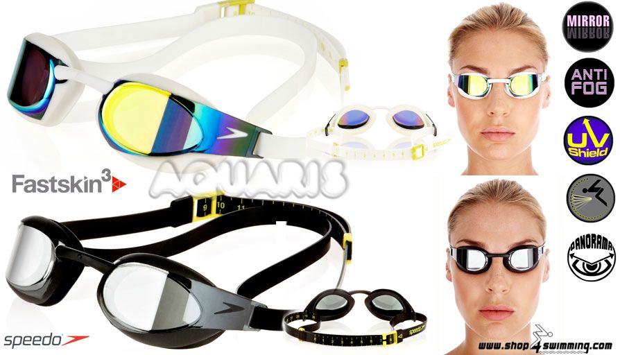 Speedo Adult Fastskin3 Elite Mirror Competition Goggle